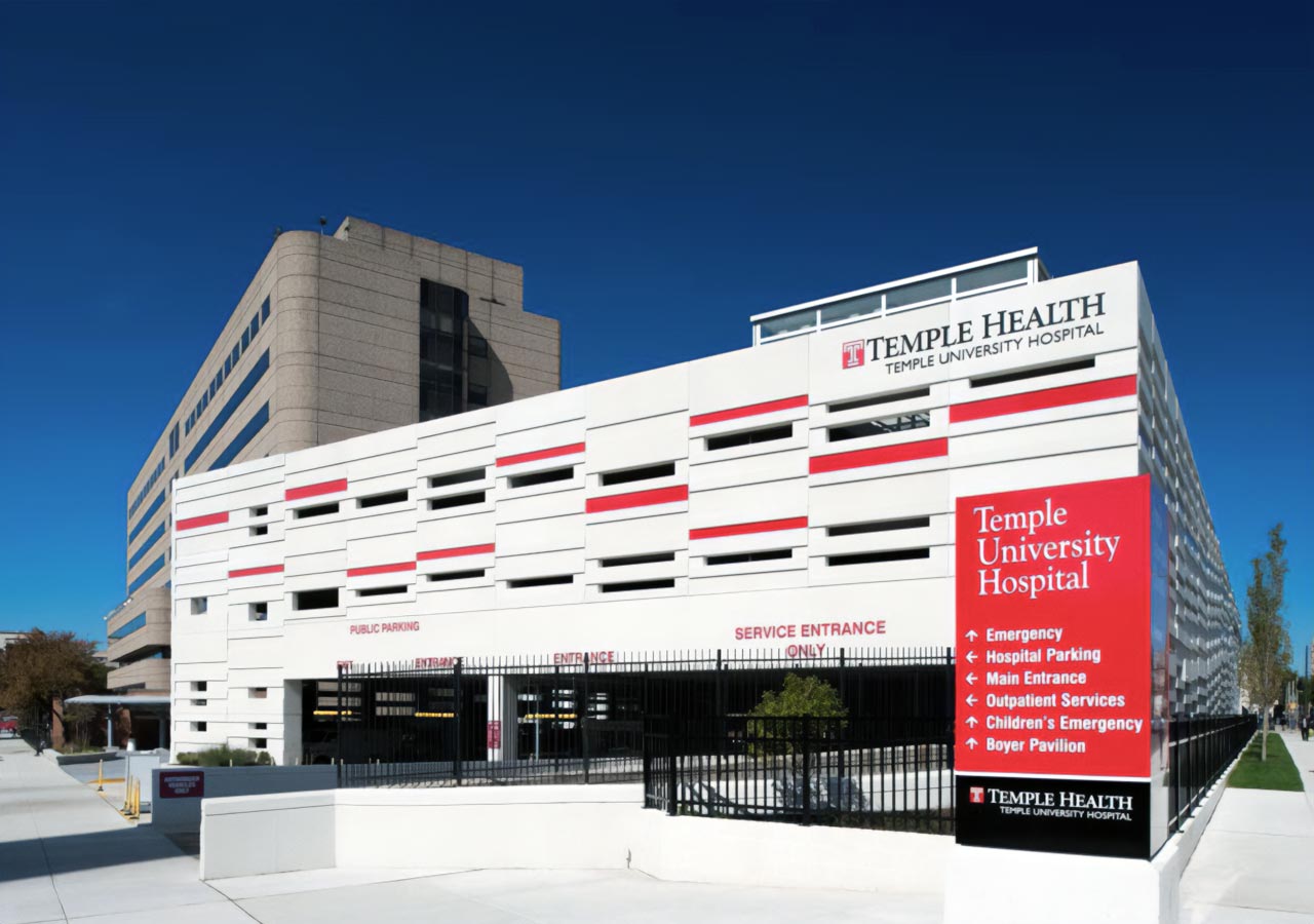 Temple University Health System Parking Structure - Shockey Precast